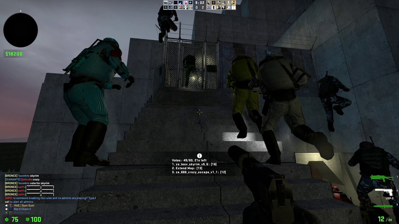Counter-Strike: Global Offensive, Zombie Escape Mod, CSGO, Map: ze ...