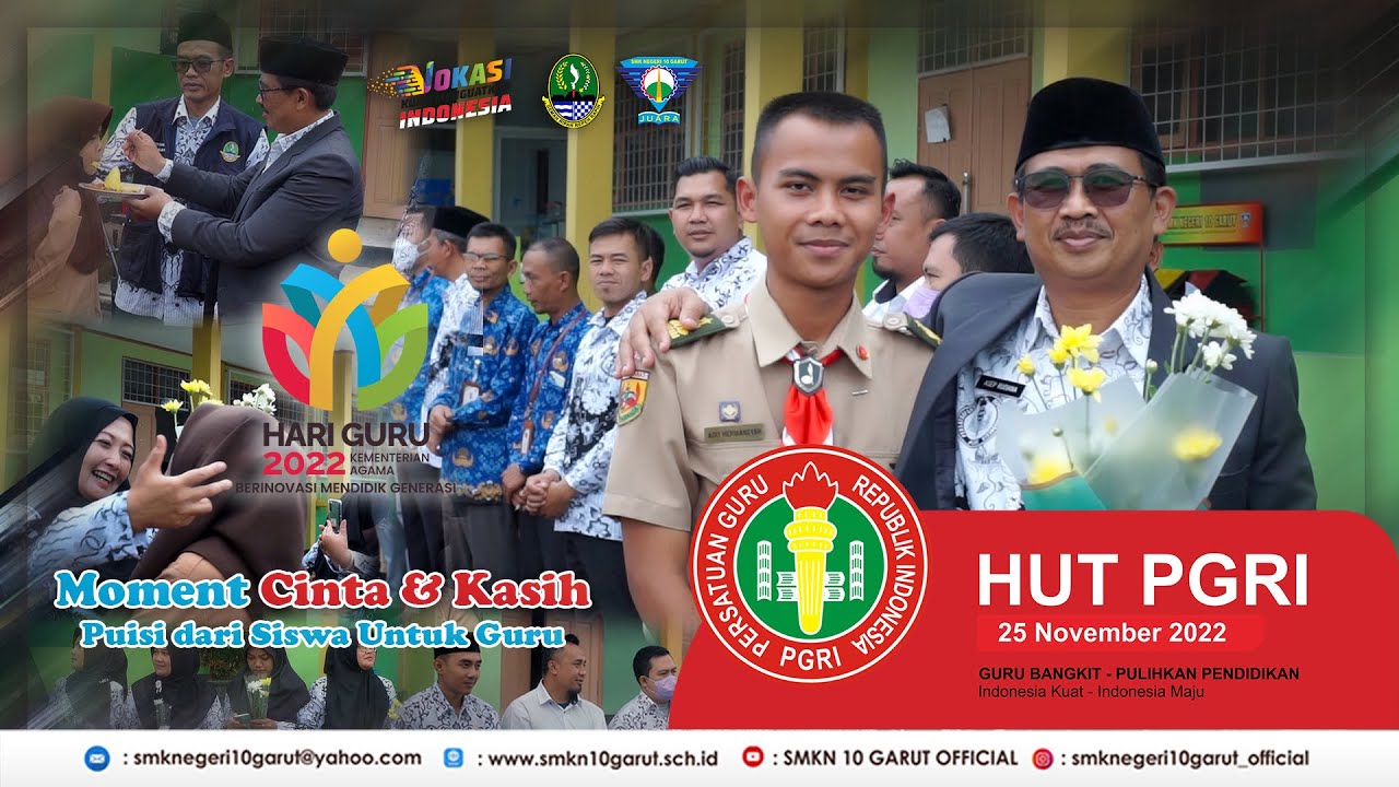 HARI GURU NASIONAL 2022 SMKN 10 GARUT - YouTube