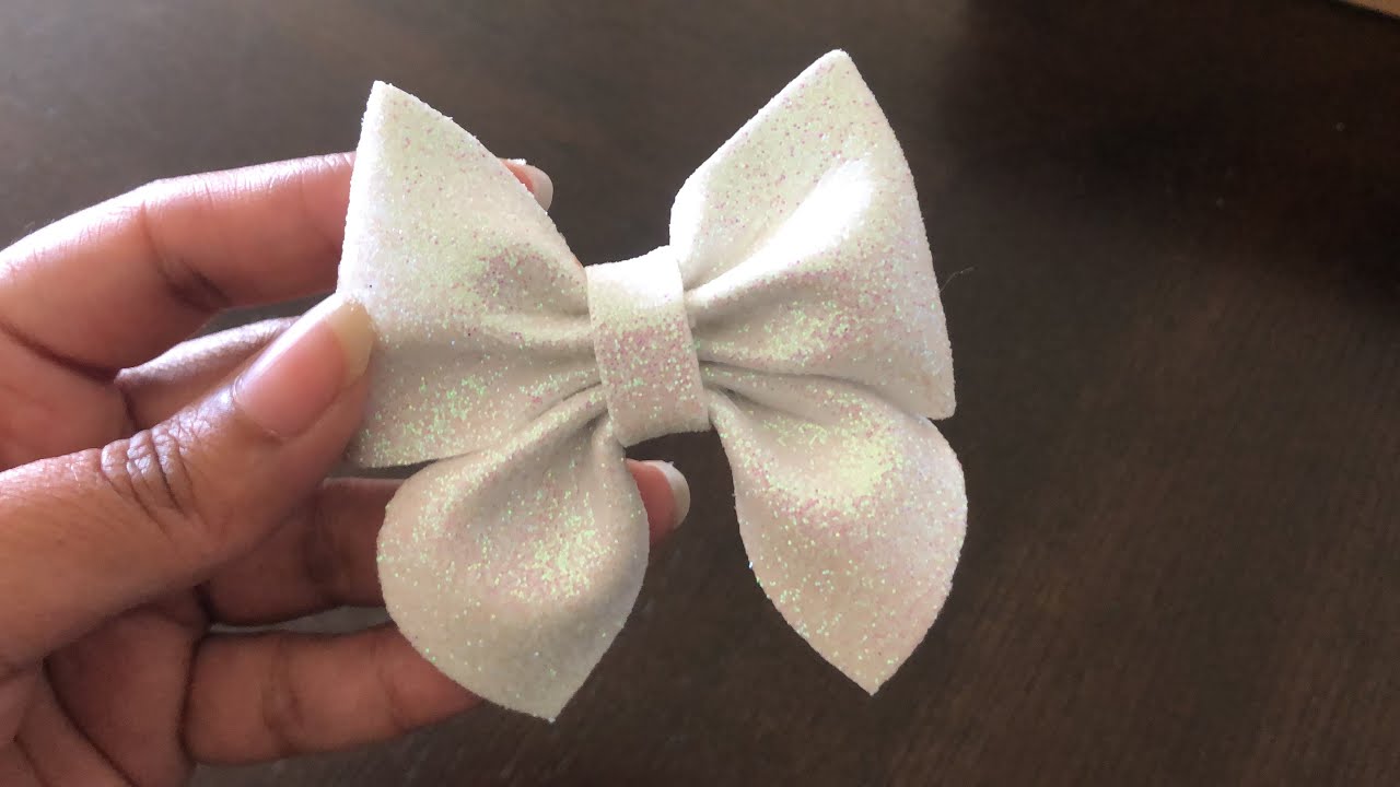 How to make simple and easy bow with foam sheet in 5 minutes | DIY Foam ...