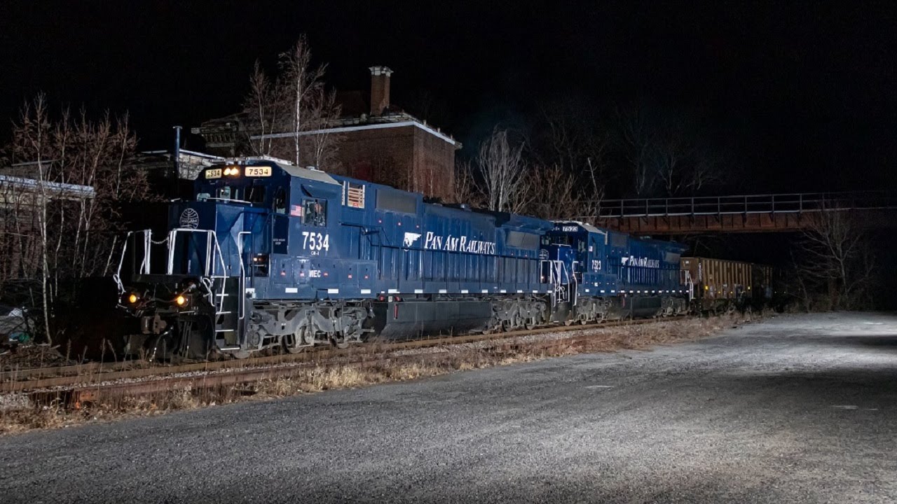 [4K] Limestone Train! Chasing PWBO Across Pan Am Railways [December ...