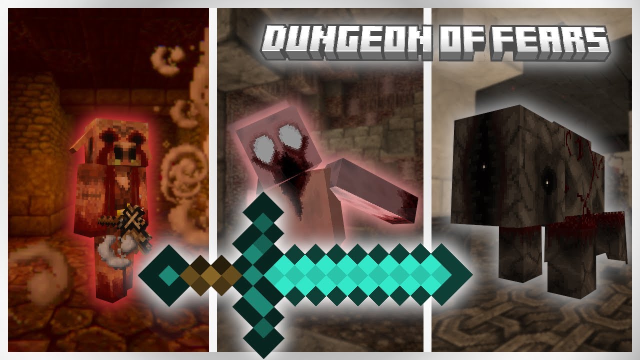 We Hunted The SCARIEST Mobs In Minecraft! (Dungeon of Fears ...