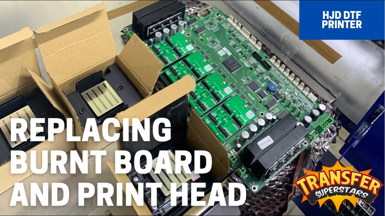 WE FRIED OUR DTF Printer Mother Board! Replacement Video - HJD BYHX ...