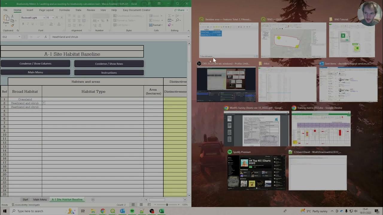 Biodiversity Net Gain in QGIS - Biodiversity Metric 3.1 - YouTube