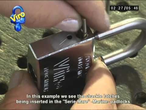 Viro rectangular padlocks - YouTube