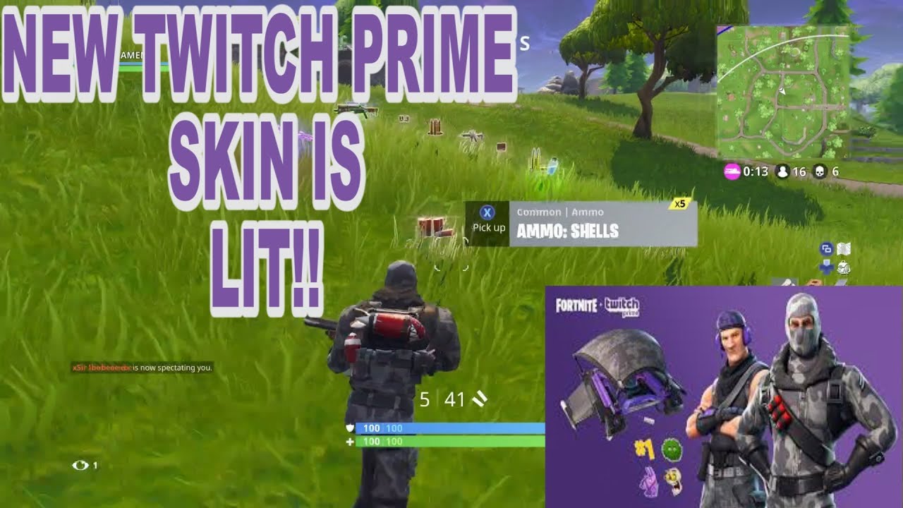 *NEW* TWITCH PRIME SKINS | EASY WINS! | (Fornite Battle Royal) - YouTube