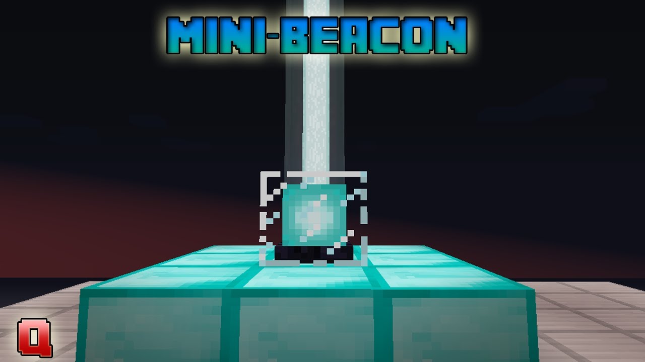 How to Make a Minecraft Mini Beacon - YouTube