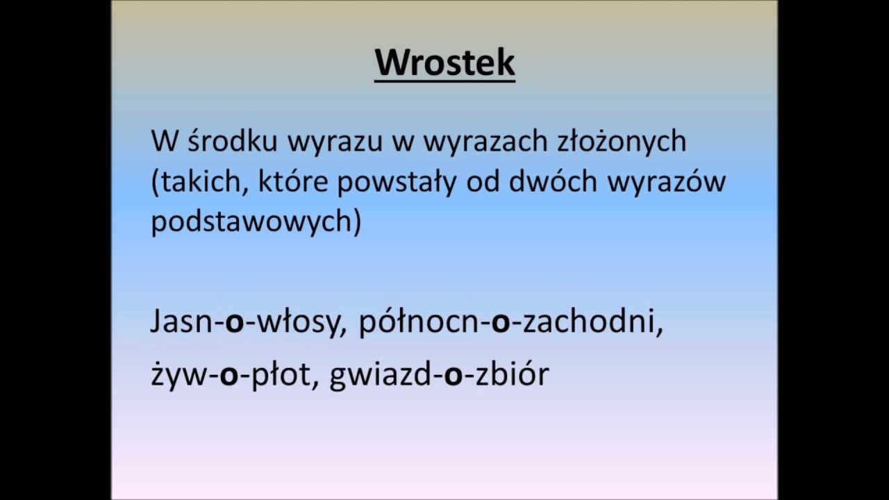 Słowotwórstwo część 3 - Rodzaje formantów - YouTube