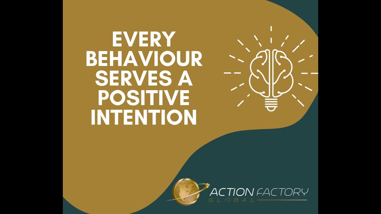 Every behaviour serves a positive intention - YouTube