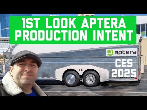 Aptera at CES 2025 4K Set Up footage! - YouTube