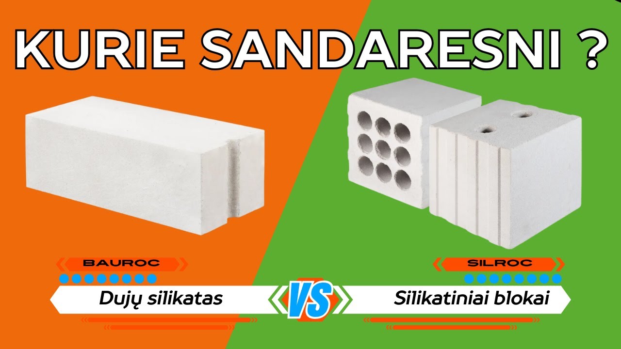 Kurie blokai sandaresni? Dujų silikatiniai (akyto betono) ar ...