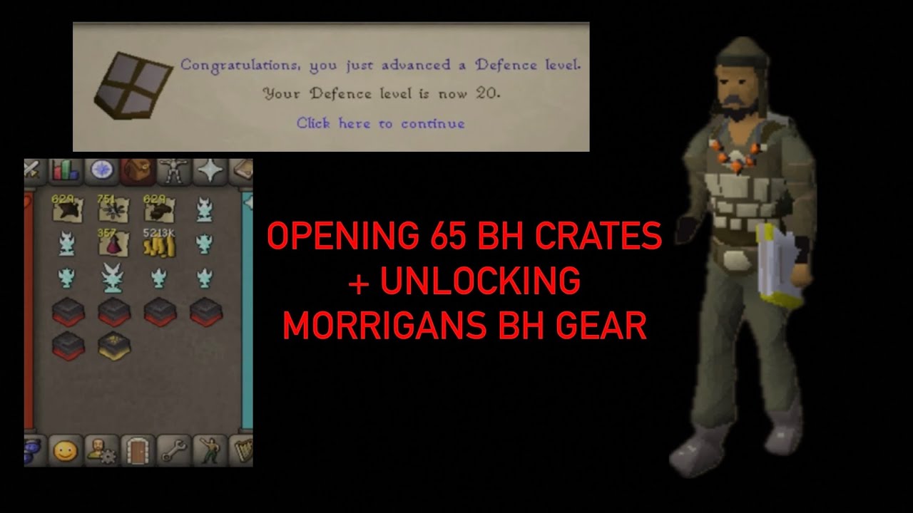 Unlocked Morrigan's Range BH Gear + 65 Loot Crate Opening OSRS - YouTube