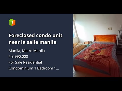 Foreclosed condo unit near la salle manila - YouTube