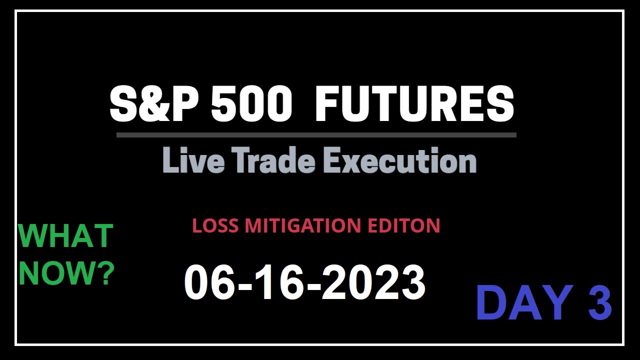 E-mini S&P 500 Futures PM Session Trade: Loss Mitigation (DAY 3) | 06 ...