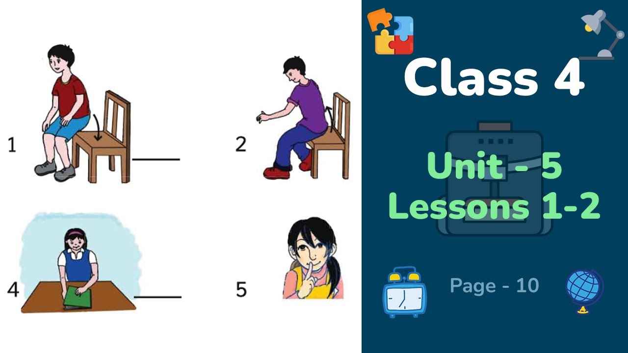 Class 4 English Unit 5 Lessons 1 2 Classroom Language YouTube Class 4 English Unit 5 Lessons 1 2 Classroom Language YouTube