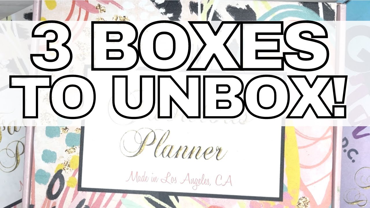 THE FABULOUS PLANNER | 3 BOXES UBOXING! | SUB BOXES & GO WILD BOX - YouTube