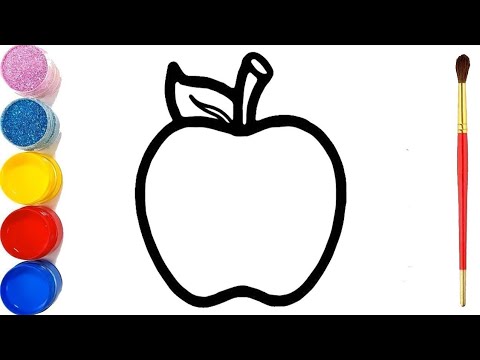 How to draw a Apple ll Apply drawing easy step by step simple drawing ...