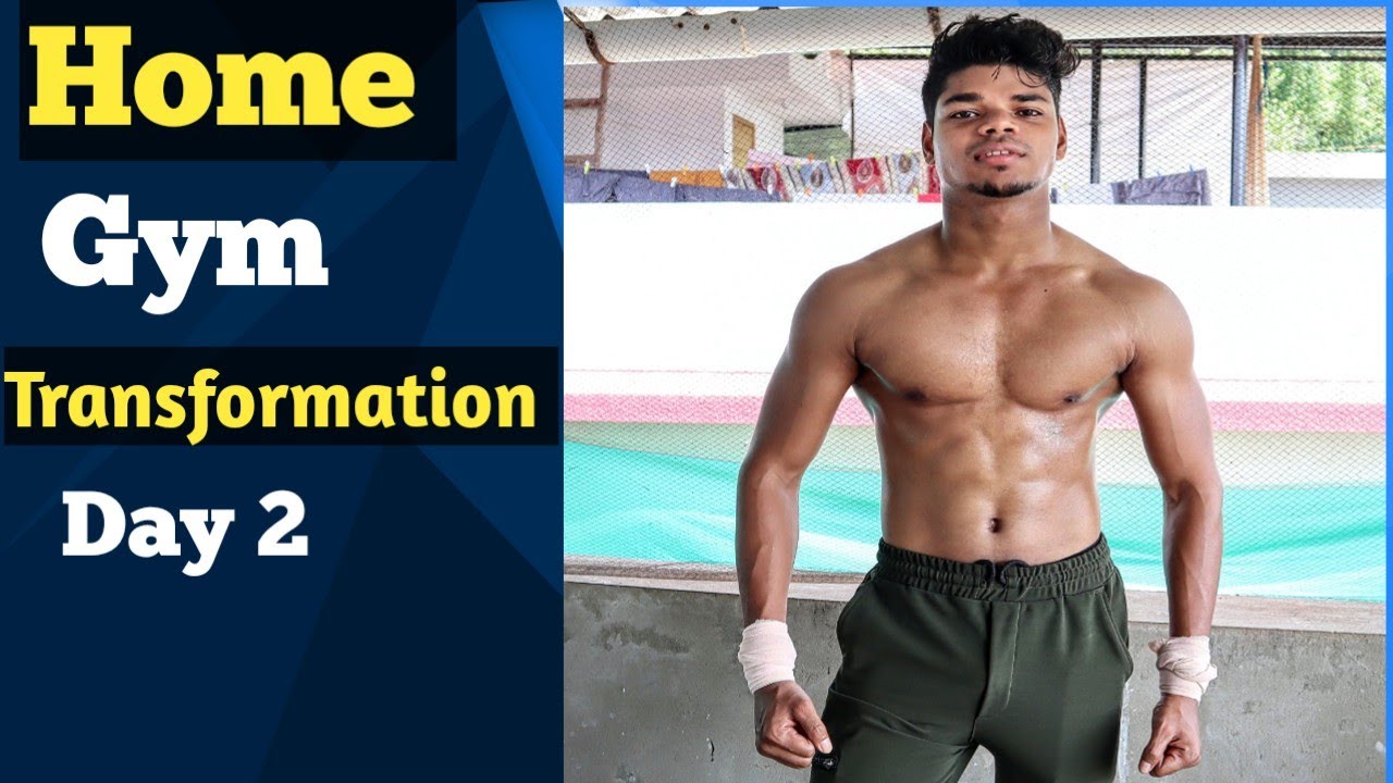 Vlog 2 || Back and Bicep workout || Home Gym Transformation vlog 2 ...