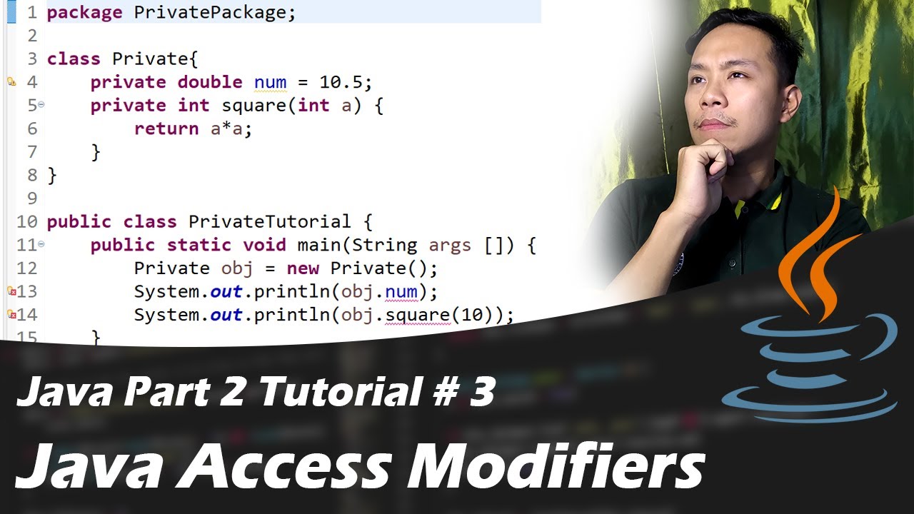 How To Use Access Modifiers In Java Codelikeld Tagalog Java 2274