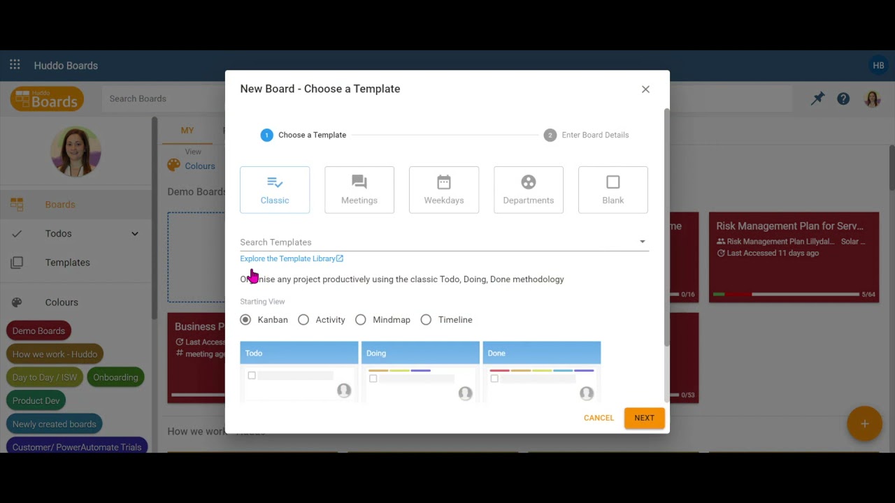 Using Templates in Huddo Boards - YouTube