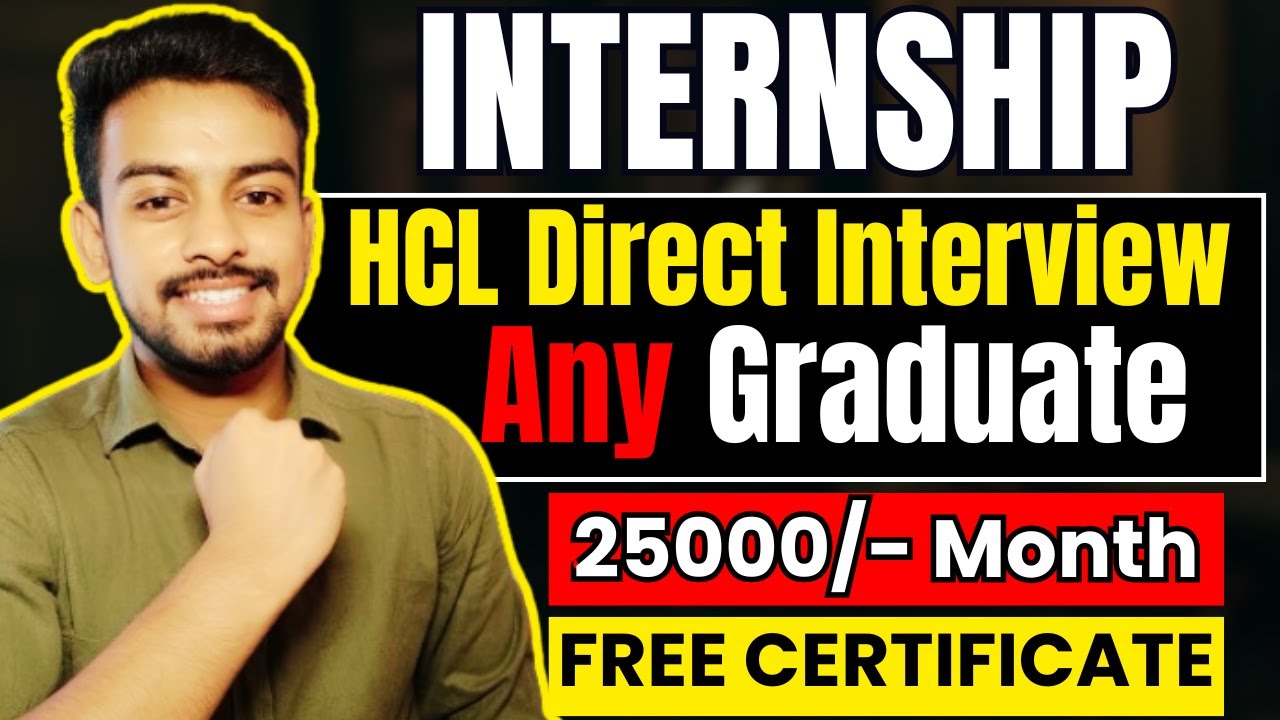 HCL Biggest Hiring Announced | Internship | OFF Campus Drive For 2025 ...