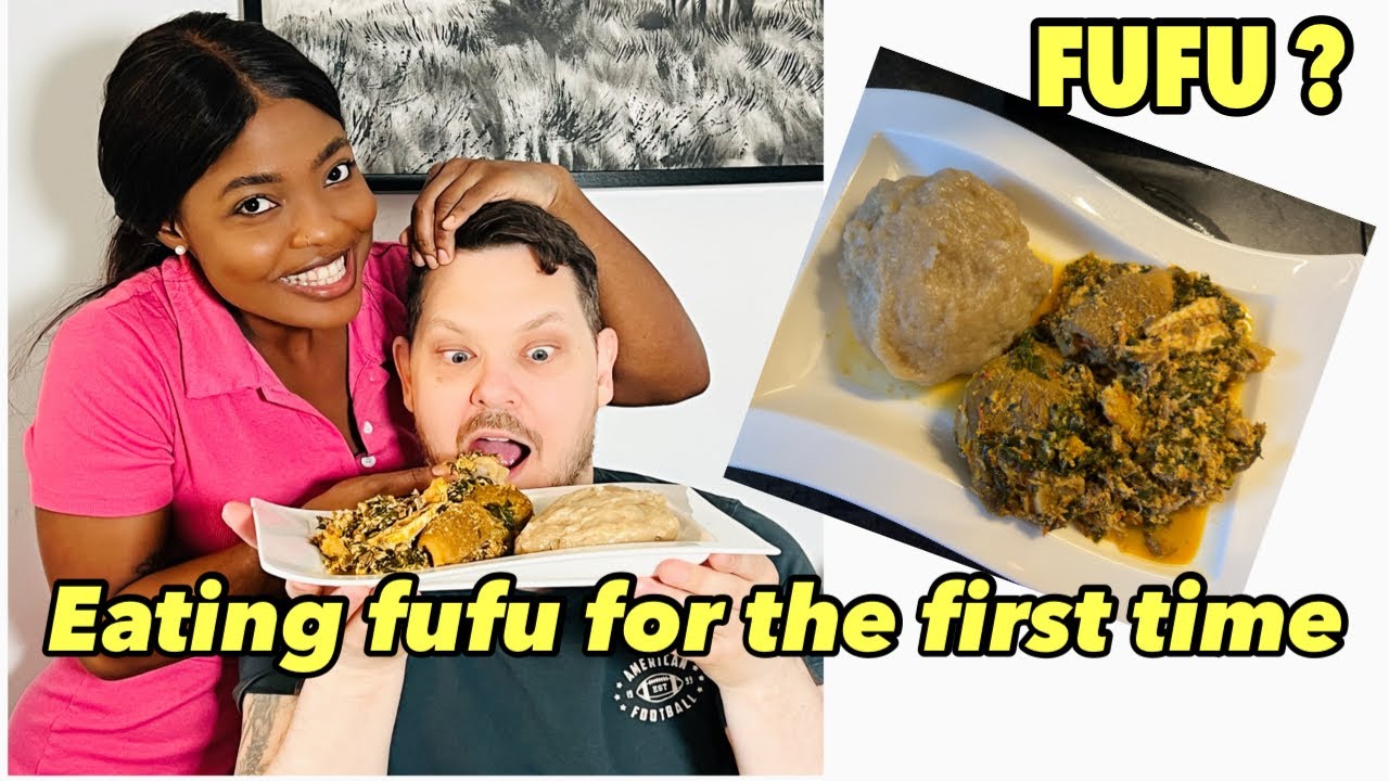 Eating fufu for the first time + How to cook egusi (Cooking video ...