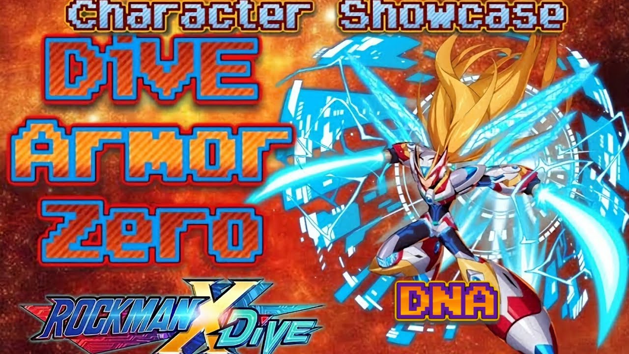 Mega Man X DiVE - DiVE Armor Zero (DNA) - Character Showcase - YouTube