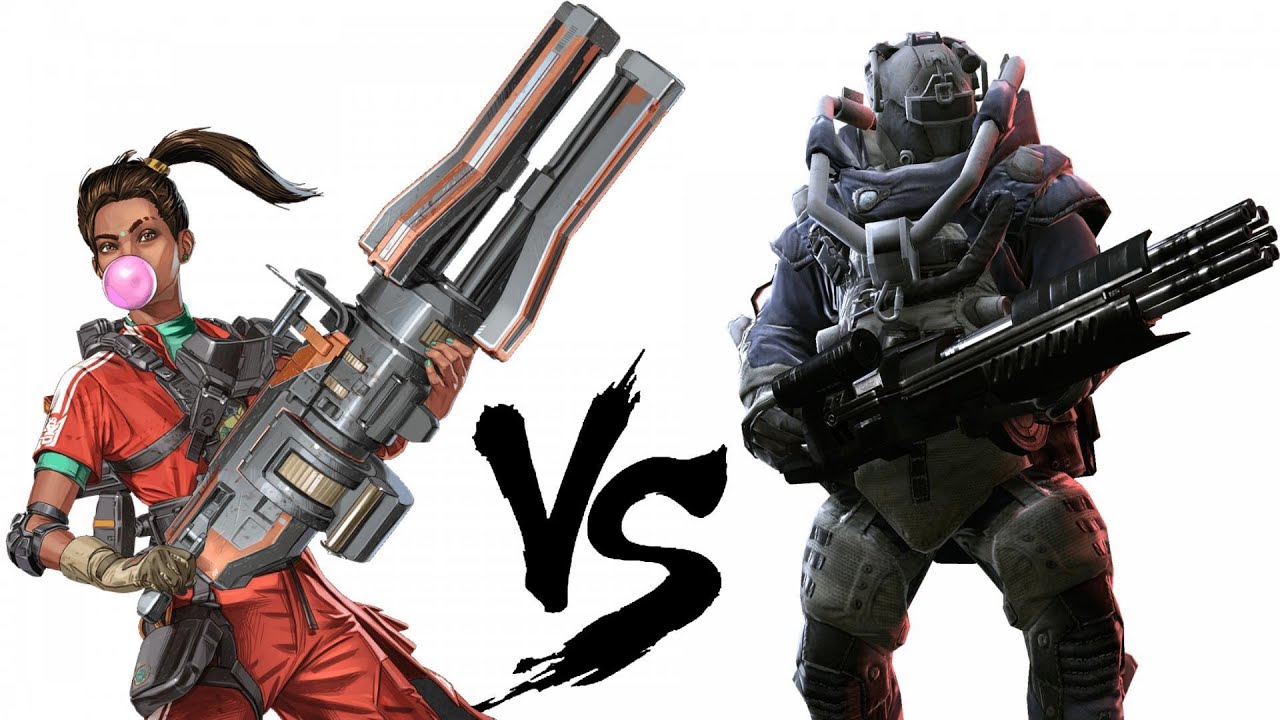 Apex Legends (Rampart) vs Warface (Juggernaut) - YouTube