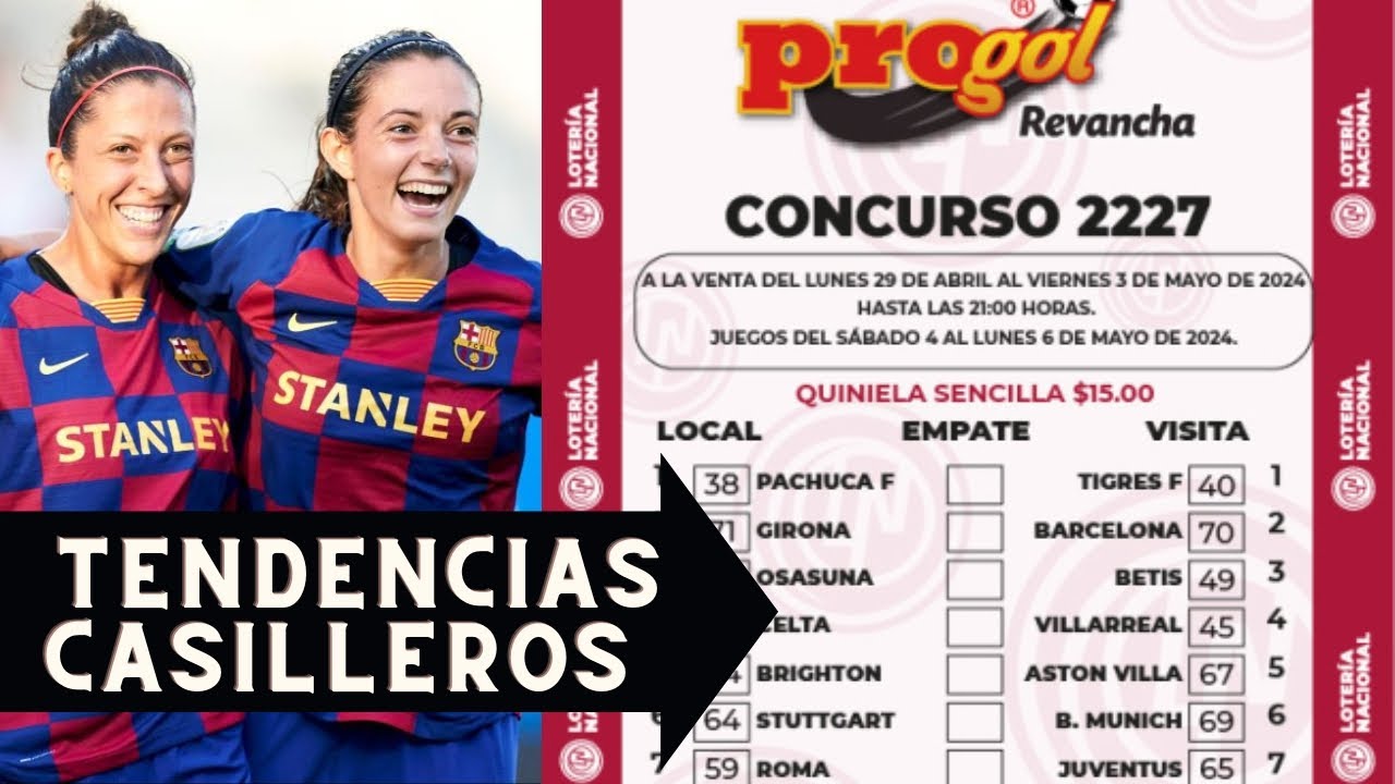 Tendencias Casilleros Progol 2227 en Base a las ultimas 10 Quinielas ...