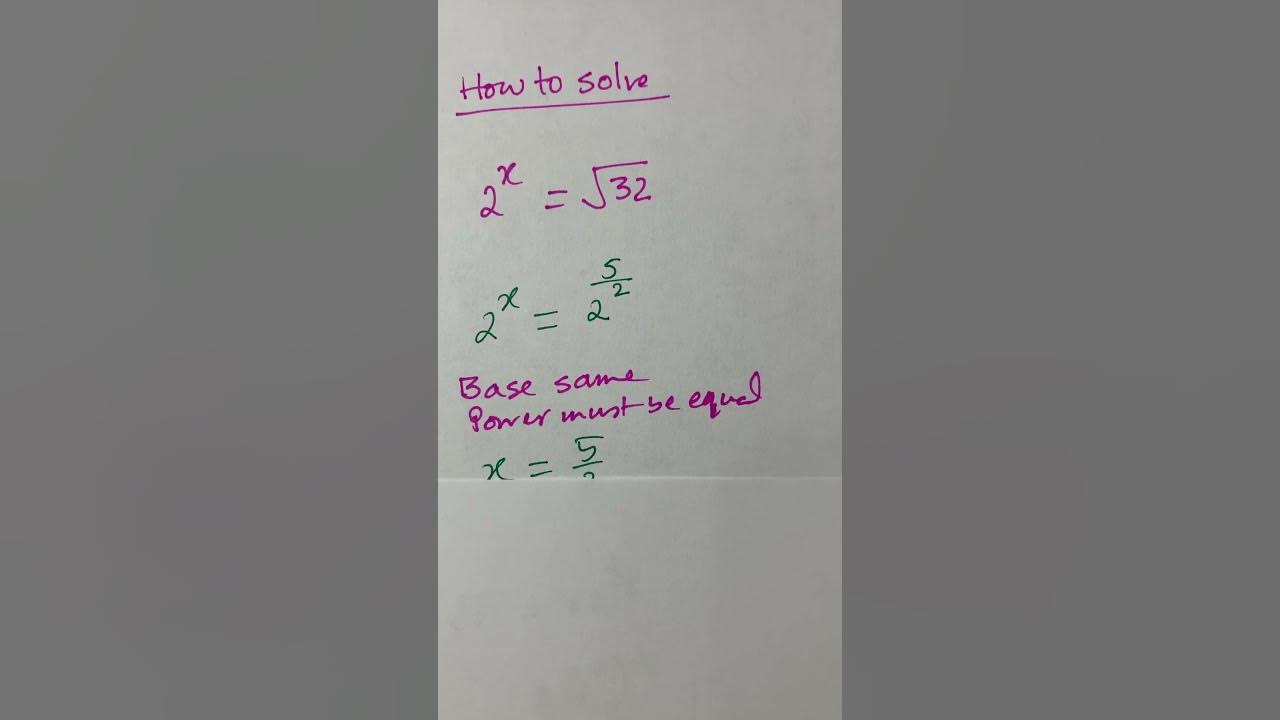 shorts maths how To Solve 2 x Square Root 32 YouTube shorts-maths-how-to-solve-2-x-square-root-32-youtube