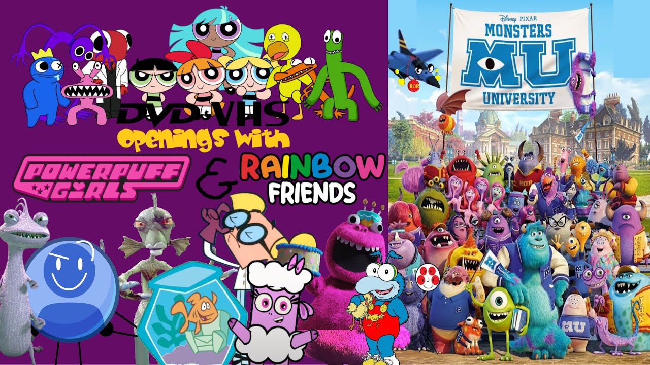 DVD & VHS Openings with PPG & RF S01E02 Monsters University (2013 DVD ...