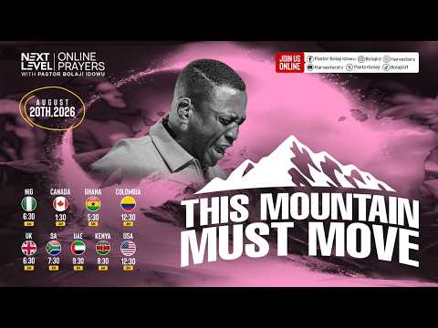 Next Level Prayers || Morning Prayers For Divine Help || Pst Bolaji Idowu || August 21st  2026