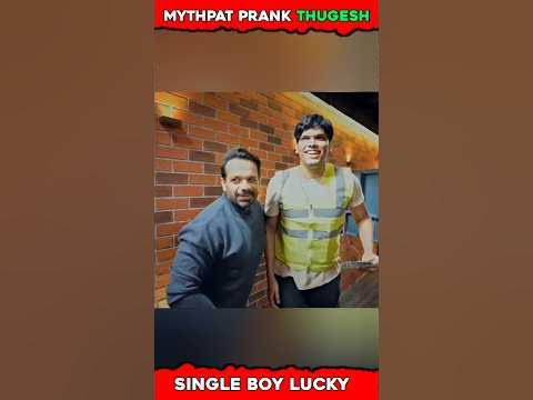 Mythpat PRANK Thugesh Show 😂 #shorts #viral #mythpat #thugesh #prank - YouTube