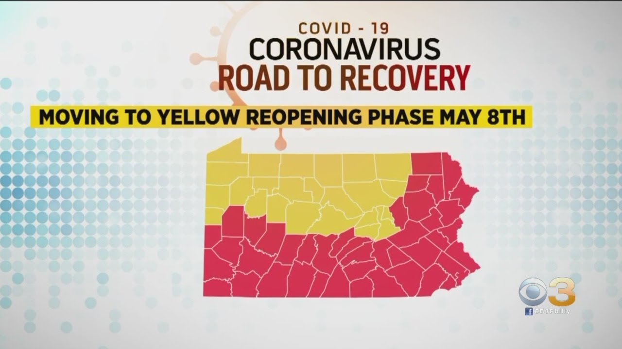 Two Dozen Pennsylvania Counties Move To Yellow Phase Of Reopening Plan ...