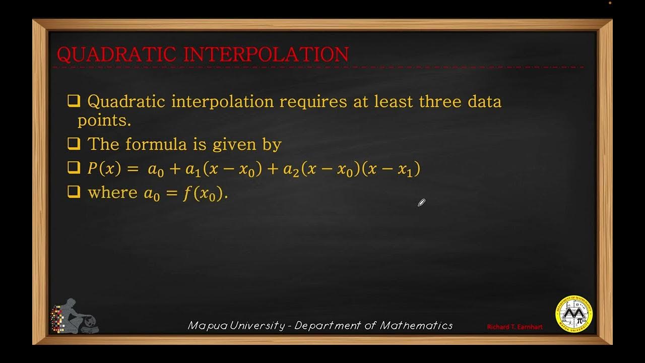 Curve Fitting and Linear Interpolation Lesson 2 - YouTube