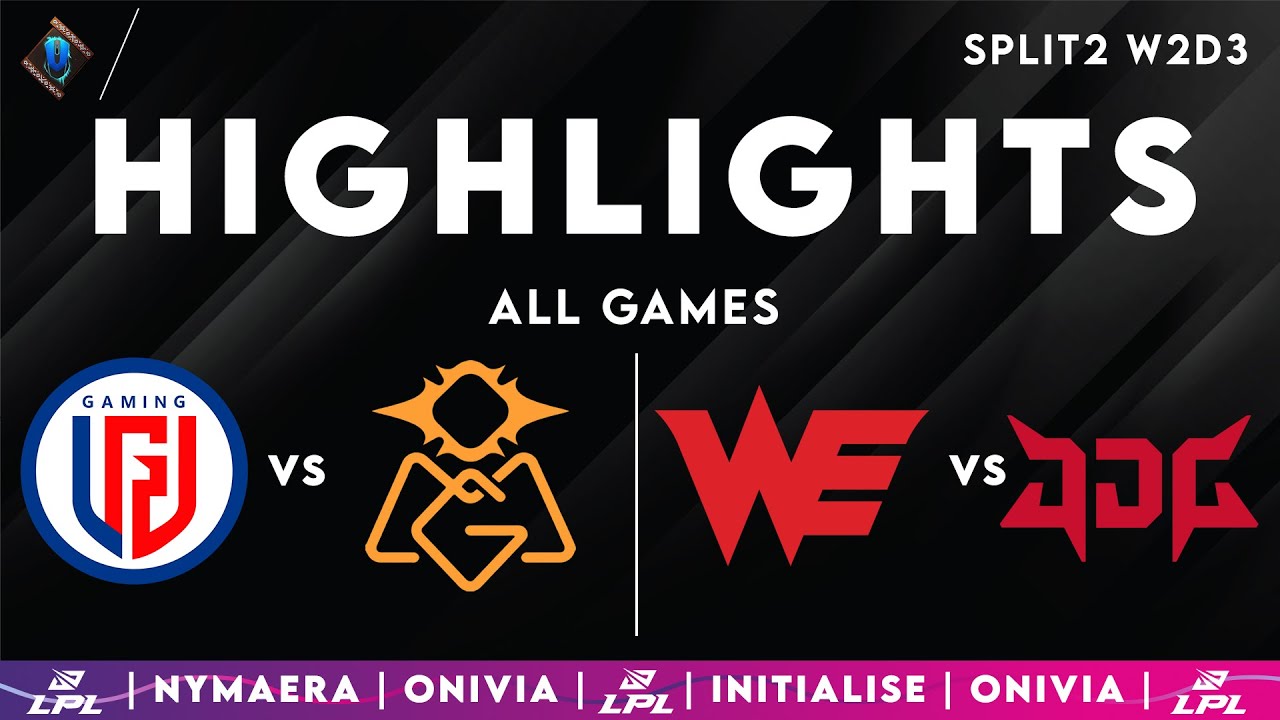LPL Split 2 Highlights 2025 W2D3 ALL GAMES | LPL 2025 by Onivia - YouTube