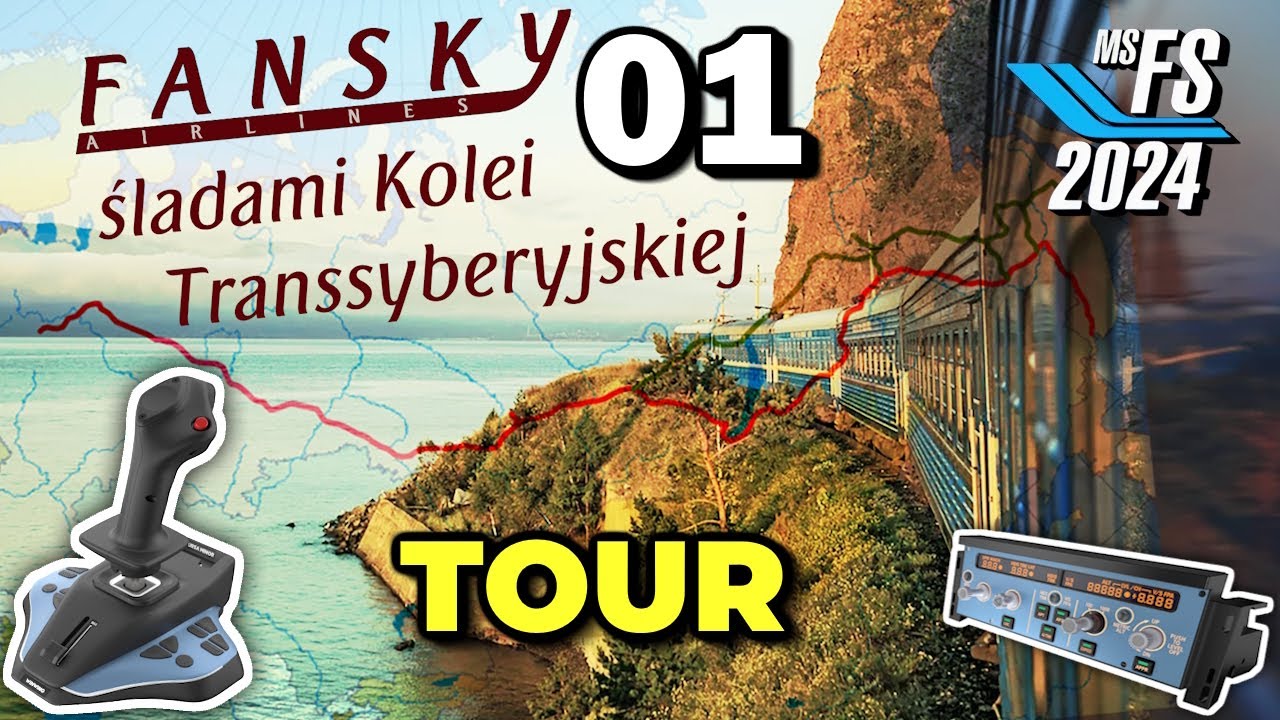 TOUR Kolej Transsyberyjska I 1 I z Linią FanSKY B 787-9 I MSFS2024 ...