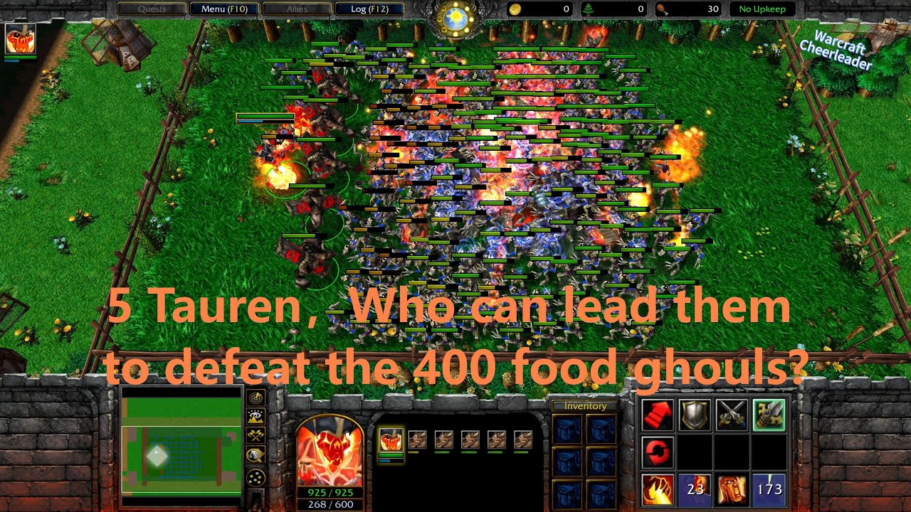 [WC3]Who can lead 5 Tauren to defeat the 400 food ghouls?--Warcraft3 ...