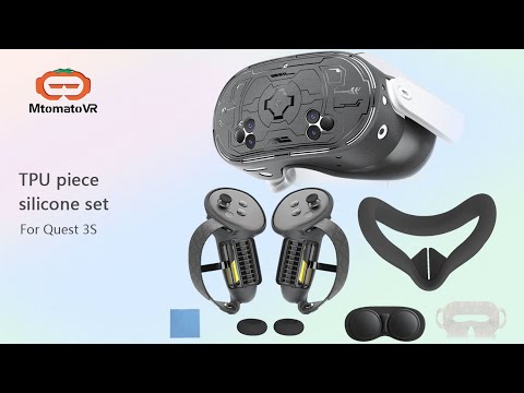 for Meta Quest 3S 7-Piece Silicone VR Protective Case Set