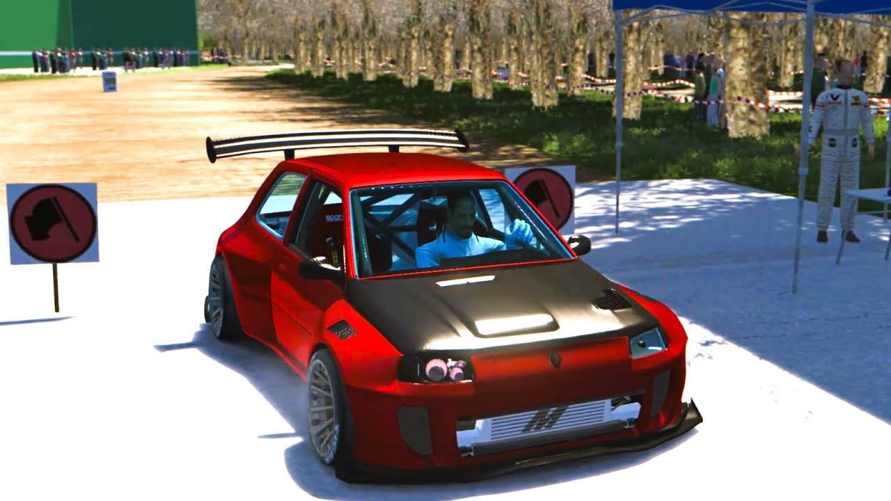 A Fuego del Revés Renault Clio 600cv Slalom Villoria de Órbigo, León ...