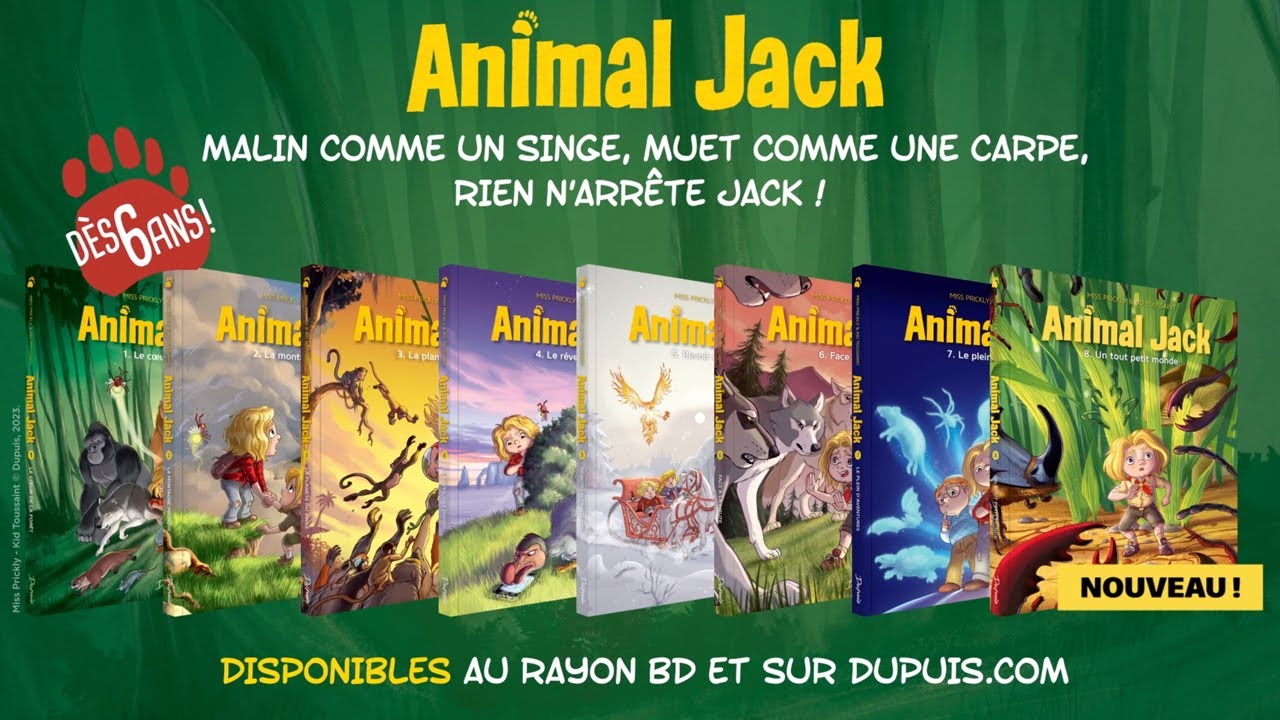 Animal Jack, une BD ludique et pédagogique à lire dès 6 ans - YouTube