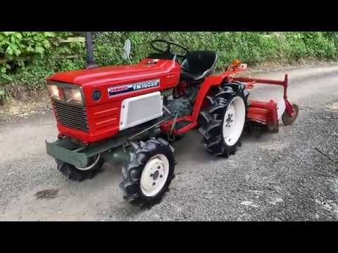 YANMAR YM1602D 4WD Compact Tractor & 1.3 Meter Rotavator - YouTube