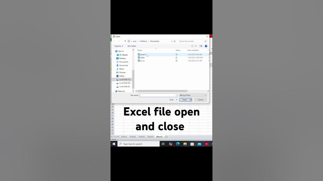 How to Open and Close Excel Files on Desktop | MS Excel Beginner Tutorial in Bangla 2025# ...