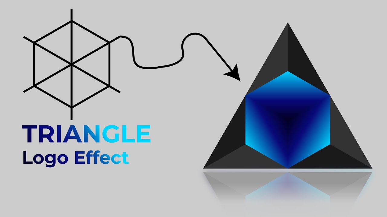 Illustrator Logo Design Tutorial (Triangle) - YouTube