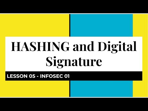 Lesson 05 - Hashing & Digital Signatures - YouTube