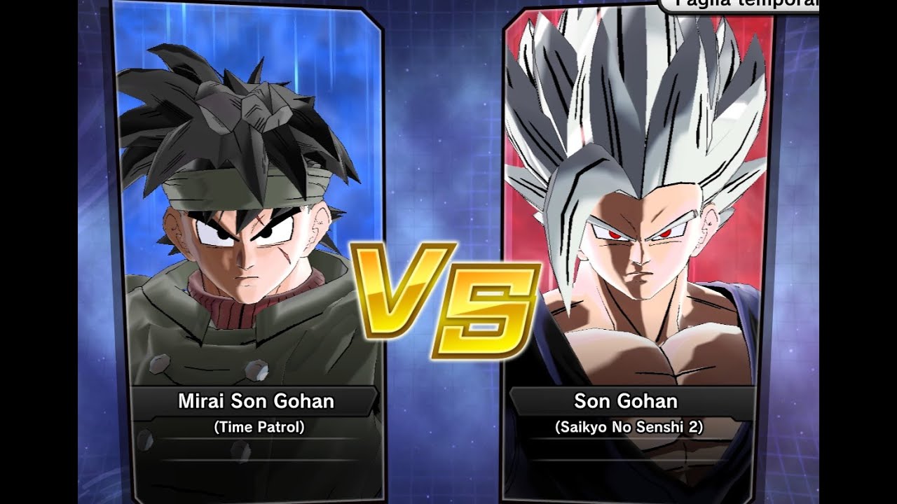 Xenoverse 2 - Requested match (PC): Mirai Gohan Time Patrol vs Gohan ...