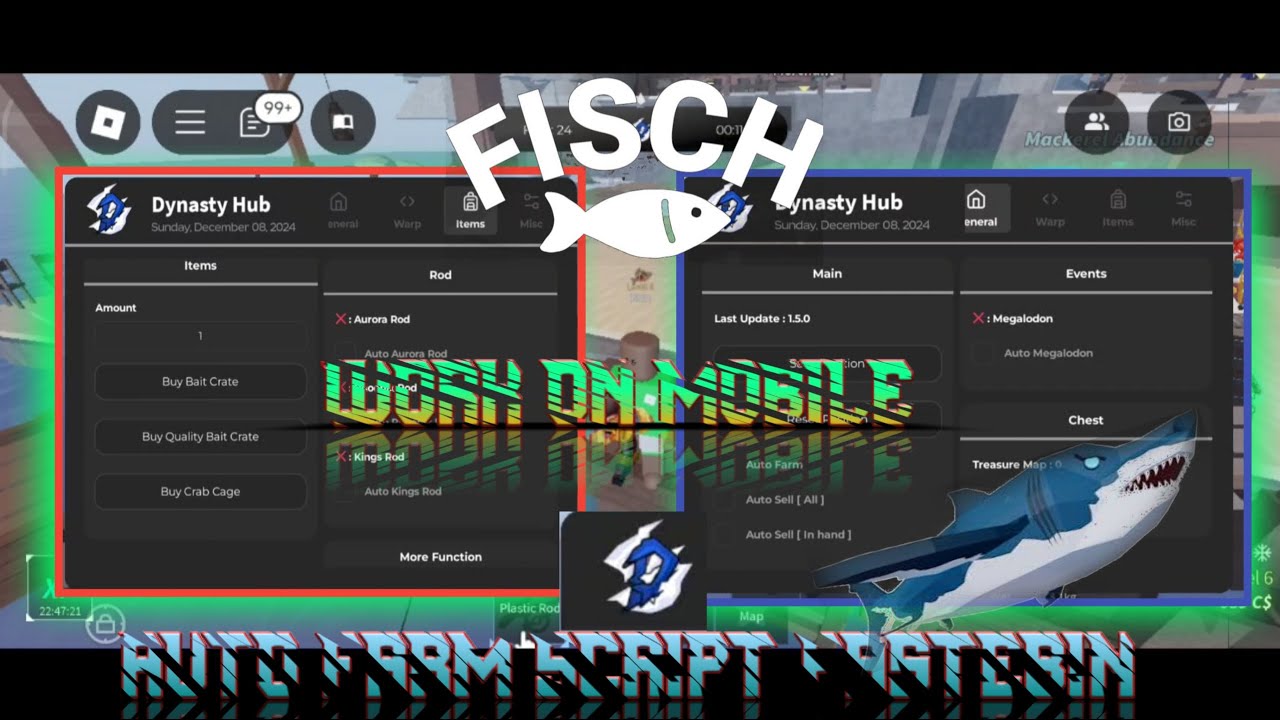 Fisch Script Pastebin 2024 Update 2X XP AUTO FARM | AUTO MEGALODON ...