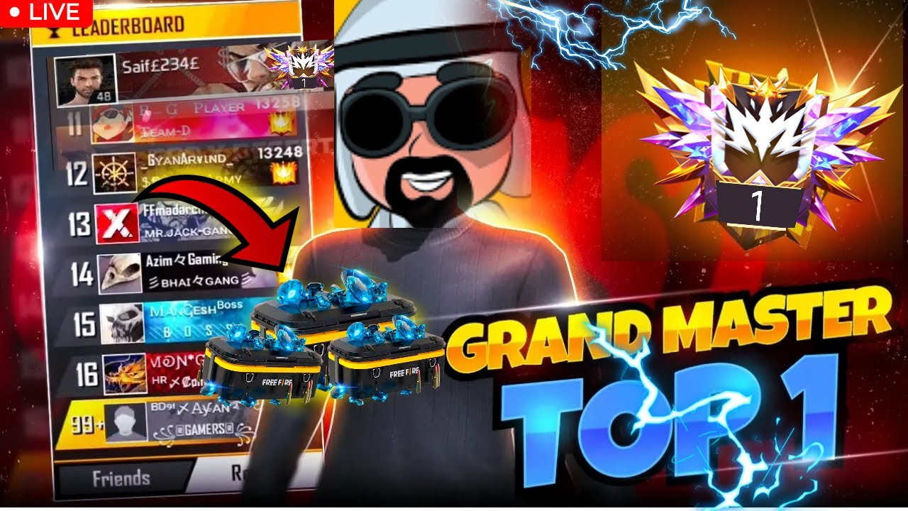 🔴[Live] Dominating Top 1 Grandmaster V Badge Lobby🗿😤Serious Grandmaster ...