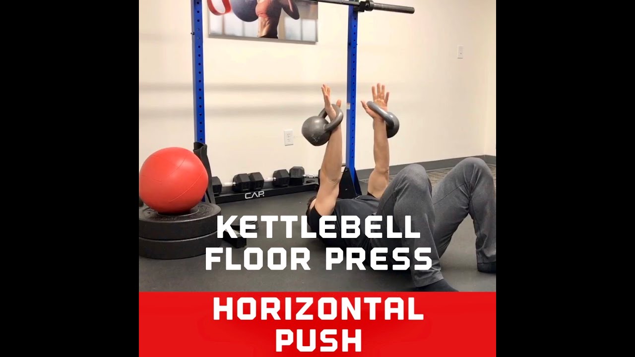 KB Floor Press Horizontal Push | PhysioFit Rx | Exercise Demo | Dr ...