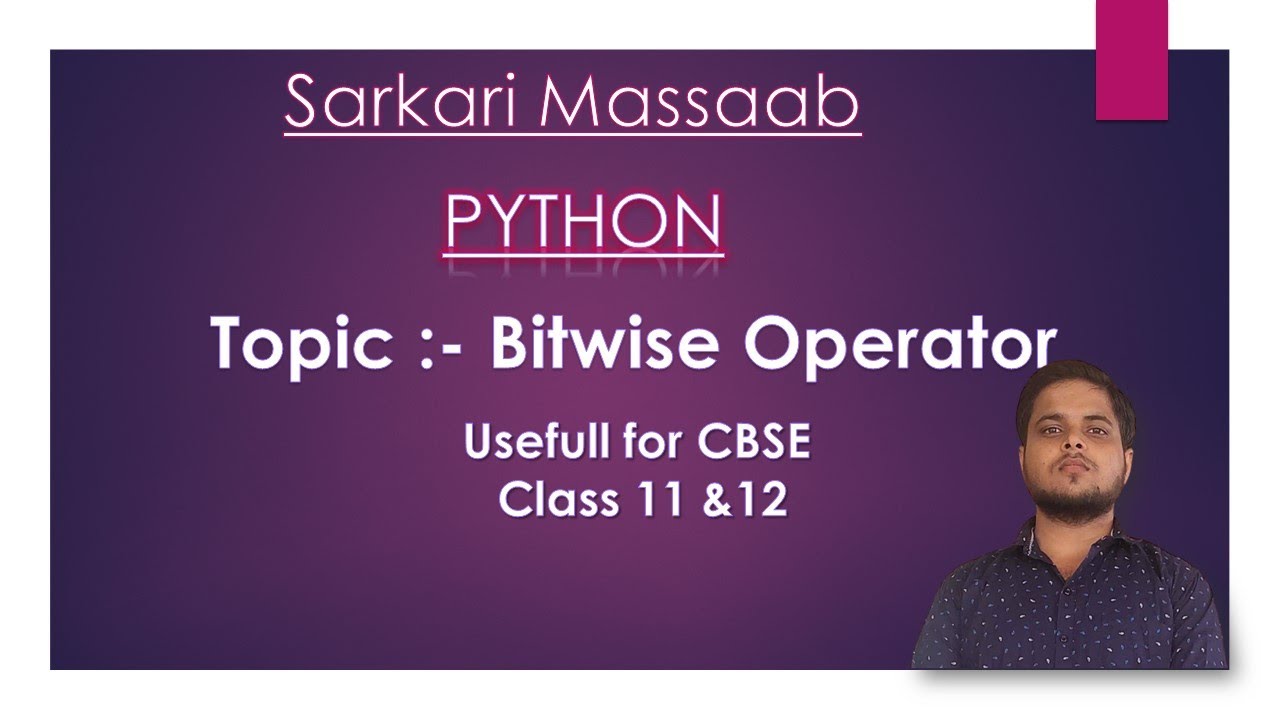 bitwise operator in python | python | sarkari massaab | #python - YouTube