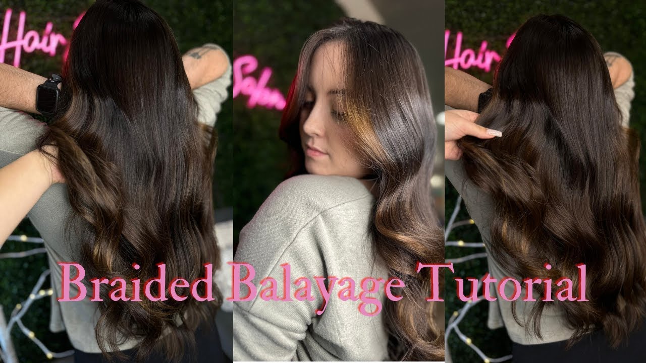 How to Braided Balayage | Braided Balayage Technique - YouTube